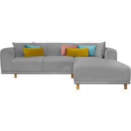 OTTO home Ecksofa &raquo;Maroon L-Form&laquo; in skandinavischem Design, mit losen Kissen grau Struktur (100% Polyester);Struktur grob ( 100% POLYPROPYLEN;