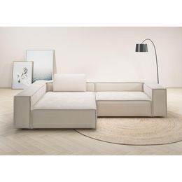 Home Affaire Ecksofa &raquo;Watertown, moderne XXL L-Form, 306 cm breit&laquo; Komfortabel mit tiefer Sitzfl&auml;che &ndash; ideal f&uuml;r gro&szlig;e Wohnr&auml;ume beige 94% Polyester, 
