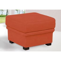 Sit & More sit&more Polsterhocker &raquo;Savona, B: 58 cm&laquo; individuell zu kombinieren orange SOFTLUX -Kunstleder;SOFTLUX /Struktur (Korpus in Kunstleder, Sitz und 