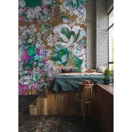 Livingwalls living walls Vliestapete &raquo;Florale Mustertapete Blumentapete Vintage Vlies&laquo; matt glatt Vlies