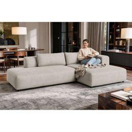 OTTO home Ecksofa &raquo;TIARRA Design-Sofa mit Ottomane recht/links bestellbar, Breite 287 cm&laquo; L-Form mit hochelastischer Schaum und Wellenunterfederung 