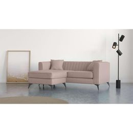 Home Affaire Ecksofa &raquo;MATTHEW L-Form ideal f&uuml;r kleine R&auml;ume, Ma&szlig;e B/T/H: 201/162/74 cm&laquo; elegantes Designsofa, feine Steppung im R&uuml;cken, incl. 