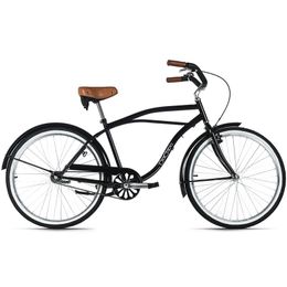 Dacapo Cruiser &raquo;Beachcruiser Herren 26" Beach Schwarz 1 Gang RH 46 cm&laquo; 1 Gang ohne Schaltung Cruiser