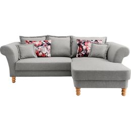 Home Affaire Ecksofa &raquo;Tassilo Mega Polsterecke mit Kaltschaum im Sitz, bequem, L-Form&laquo; grau 100% Polyester