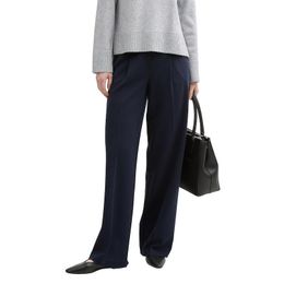 Tom Tailor Damen Tom Tailor Stoffhose &raquo;LEA&laquo; Sommerhose mit Taschen blau 32, L&auml;nge 32