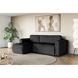 OTTO home Ecksofa &raquo;Zacharia wahlweise Schlafsofa mit Bettkasten, B/T/H 250/166/86 cm&laquo; L-Form mit Wellenunterfederung, Recamiere beidseitig montierbar 