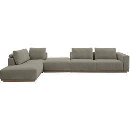 Musterring Wohnlandschaft Anreihsofa mit Armlehne rechts, Eckteil links mit Kissen & Hocker 100% Polyester
