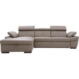 exxpo - sofa fashion Ecksofa &raquo;Salerno, Funktionssofa, Breite 280cm, hoher Sitzkomfort, L-Form&laquo; inkl. Kopf- und Armteilverstellung, wahlweise mit 
