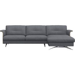 FLEXLUX Ecksofa &raquo;Glow, super bequem durch hochwertigem Sitzaufbau mit Federkern, L-Form&laquo; Modernes skandinavisches Design blau 62% Polyester/17%