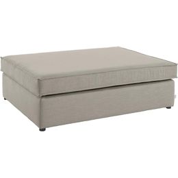 OTTO home Polsterhocker &raquo;Enid&laquo; einzeln stellbar oder als Teil eines Modulsofas, fester Sitzkomfort beige Baumwollmix (60% Baumwolle/40% Leinen);
