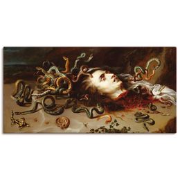 Artland Wandbild &raquo;Das Haupt der Medusa&laquo; klassische Fantasie 1 Stk. tlg. als Leinwandbild, Poster in verschied. Gr&ouml;&szlig;en grau Leinwand