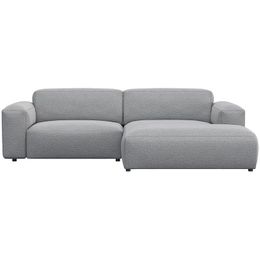 FLEXLUX Ecksofa &raquo;Lucera Chaislongue rechts oder links, L-Form, bequem&laquo; modern & anschmiegsam, Kaltschaum, Stahl-Wellenunterfederung grau 100% 