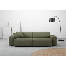 Home Affaire Big-Sofa &raquo;Glimminge auch in Breitcord, Feincord + Easy care-Bezug,&laquo; besondere Kedern&auml;hte Zierkissen gr&uuml;n 96% Polyester, 4% Polyacryl