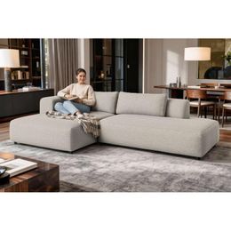 OTTO home Ecksofa &raquo;TIARRA Design-Sofa mit Ottomane recht/links bestellbar, Breite 287 cm&laquo; L-Form mit hochelastischer Schaum und Wellenunterfederung 