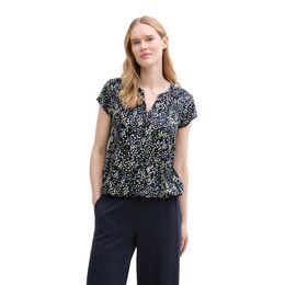 Tom Tailor Damen Tom Tailor Kurzarmbluse mit grafischem Muster bunt 40