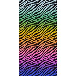 Egeria Strandtuch &raquo;Zebra&laquo; 75x150 cm, Velours Samt, Baumwolle