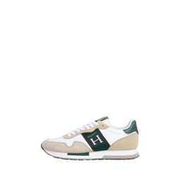 Hackett London Sneaker 'Keston' Herren Gr&ouml;&szlig;e 45 beige / dunkelgr&uuml;n / wei&szlig;