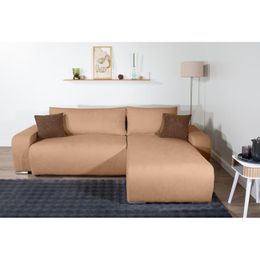 Collection AB Ecksofa &raquo;Pia, L-Form, Breite 237 cm, mit Schlaffunktion&laquo; inkl. Bettfunktion und Bettkasten 100%Polyester