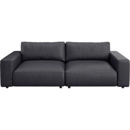 Musterring Big-Sofa &raquo;LUCIA&laquo; in vielen Qualit&auml;ten und 4 unterschiedlichen N&auml;hten, 2,5-Sitzer braun Flachgewebe FLORIS (100% Polyester);Flachgewebe VALMONT (60% 