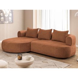 Home Affaire Ecksofa &raquo;LUSSAC L-Form Design-Sofa mit Zierkissen, Ma&szlig;e B/T/H: 257/159/78 cm&laquo; hoher Sitzkomfort und modernes Design, Sofa ohne 
