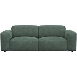 FLEXLUX 2,5-Sitzer &raquo;Lucera Sofa, super bequem durch hochwertigen Sitzaufbau mit Kaltschaum&laquo; modern & anschmiegsam, Designsofa gr&uuml;n 85% Polyester/15%