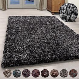 Ayyildiz Teppiche Hochflor-Teppich &raquo;Enjoy Shaggy&laquo; rechteckig 50 mm H&ouml;he auch als L&auml;ufer, Shaggy, Langflor, meliert, Wohnzimmer grau Kunstfaser