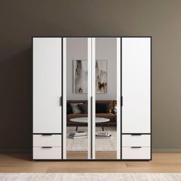 Rauch Dreht&uuml;renschrank &raquo;Kleiderschrank Schrank Garderobe W&auml;scheschrank NAGATA mit Spiegel&laquo; in 3 verschiedenen Ausstattungen BASIC/CLASSIC/PREMIUM, und
