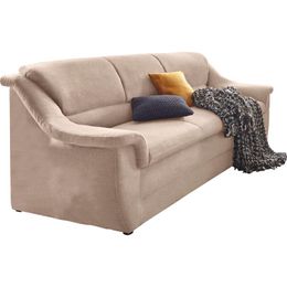 DOMO collection 3-Sitzer &raquo;Lale formsch&ouml;nes und komfortables Sofa, zeitlos und elegant,&laquo; optimal f&uuml;r kleinere R&auml;ume beige Microfaser PRIMABELLE (100% 