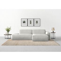 Trendmanufaktur Ecksofa &raquo;Braga, mit hochwertigem Kaltschaum, L-Form, in Cord erh&auml;ltlich&laquo; modernes Sofa, Couch mit hohem Sitzkomfort, 275/72/160 cm (B/