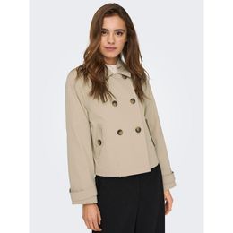 Only Damen Only Kurzjacke &raquo;ONLAPRIL SHORT TRENCHCOAT OTW NOOS&laquo; braun L