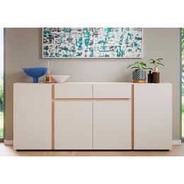 Home Affaire Sideboard Sideboard Breite 201 cm, modern, grifflos, viel Stauraum Holzwerkstoff, Spanplatte