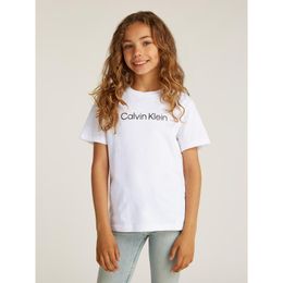 Calvin Klein Jeans Kinder Rundhalsshirt &raquo;INST. LOGO SS T-SHIRT&laquo; f&uuml;r Kinder bis 16 Jahre und mit Logoschriftzug wei&szlig; 16 (176)
