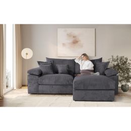Home Affaire Ecksofa &raquo;Soft&Cosy XL L-Form, B: 246 cm - OTTO. Verl&auml;ssliche Qualit&auml;t.&laquo; Mega-Sofa, Cord oder Chenille-Struktur, mit Federkern & 4 