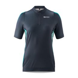 Gonso Damen Radtrikot &raquo;LESIMA&laquo; Damen MTB-Radshirt kurzarm, leichtes Fahrradtrikot mit RV-Tasche blau 48