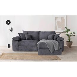 Home Affaire Ecksofa &raquo;Soft&Cosy XL L-Form, B: 246 cm - OTTO. Verl&auml;ssliche Qualit&auml;t.&laquo; Mega-Sofa, Cord oder Chenille-Struktur, mit Federkern & 4 