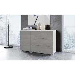 OTTO home Sideboard &raquo;PARIS&laquo; 1 Stk. tlg. Moderne 110cm breite grifflose Kommode, vielseitig einsetzbar wei&szlig;