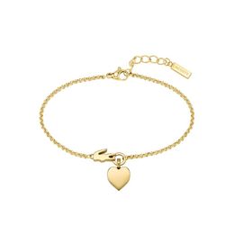 Lacoste Damen Freundschaftsarmband &raquo;Schmuck Edelstahl Parnterarmband LOVE MY CROC&laquo; gold