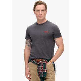 Superdry Herren Rundhalsshirt &raquo;ESSENTIAL LOGO EMB TEE&laquo; schwarz M