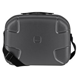 Impackt Unisex IMPACKT Beautycase &raquo;IP1&laquo; Kulturbeutel Hartschale Trolley-Aufsteck-System Tragegurt Laptopfach schwarz