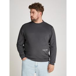 Calvin Klein Big & Tall Herren Calvin Klein Big&Tall Sweatshirt &raquo;BT_OFF PLACEMENT LOGO SWEATSHIRT&laquo;, in gro&szlig;en Gr&ouml;&szlig;en mit Logoschriftzug grau 3XL