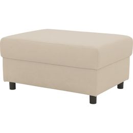 DOMO collection Polsterhocker &raquo;Turah 2 in Cord oder Luxus-Microfaser&laquo; moderner Polsterhocker, passend zum Ecksofa, B/T/H: 83/60/44 cm beige 100% 