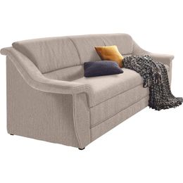 DOMO collection 3-Sitzer &raquo;Lale formsch&ouml;nes und komfortables Sofa, zeitlos und elegant,&laquo; optimal f&uuml;r kleinere R&auml;ume beige Microfaser PRIMABELLE (100% 