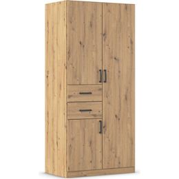 Rauch Dreht&uuml;renschrank &raquo;Kleiderschrank Schrank Garderobe MAIKA mit Dekor-Front&laquo; 2 Schubladen, in verschiedenen Breiten, H&ouml;hen, Farben, MADE IN GERMANY