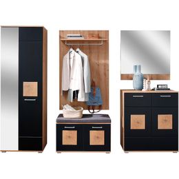 Innostyle Garderoben-Set &raquo;Fun Garderoben Set, 263x195x38cm (B/H/T)&laquo; 1 Stk. tlg. schwarz Holzwerkstoff, MDF