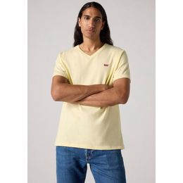 Levi's Levi's Herren V-Shirt &raquo;LE ORIGINAL HM VNECK&laquo; mit Logostickerei beige S