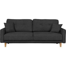 Home Affaire 3-Sitzer &raquo;TRIPLO optionale Schlafsofa mit Bettkasten, Ma&szlig;e B/T/H: 215/100/89 cm&laquo; Wahlweise Bettfunktion - Liegefl&auml;che 145x191 cm, R&uuml;cken-