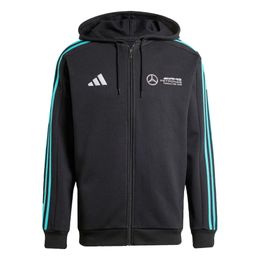 adidas Performance Sportsweatjacke 'Mercedes - AMG Petronas Formula One Team' Herren Gr&ouml;&szlig;e XS t&uuml;rkis / schwarz / wei&szlig;