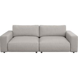 Musterring Big-Sofa &raquo;LUCIA&laquo; in vielen Qualit&auml;ten und 4 unterschiedlichen N&auml;hten, 2,5-Sitzer beige Flachgewebe FLORIS (100% Polyester);Flachgewebe VALMONT (60% 