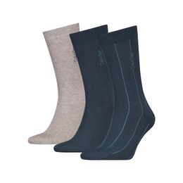 Calvin Klein Herren Socken 3 Paar tlg. mit dezenter Logopr&auml;gung blau Einheitsgr&ouml;&szlig;e