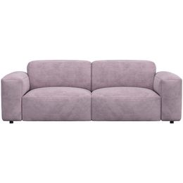 FLEXLUX 2,5-Sitzer &raquo;Lucera Sofa, super bequem durch hochwertigen Sitzaufbau mit Kaltschaum&laquo; modern & anschmiegsam, Designsofa lila 85% Polyester/15%